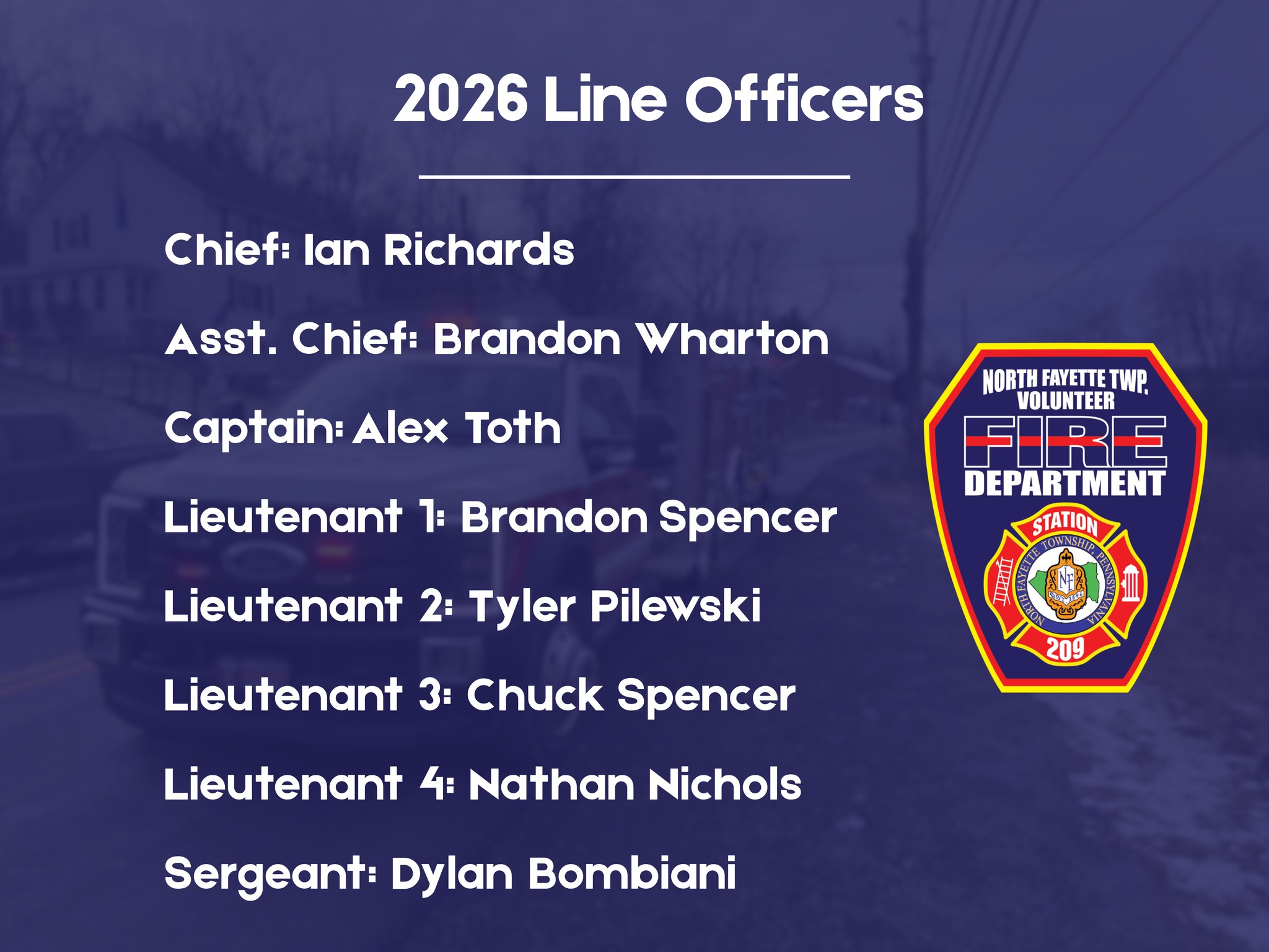 2026 Line & Executive Officers – North Fayette Township Volunteer Fire ...